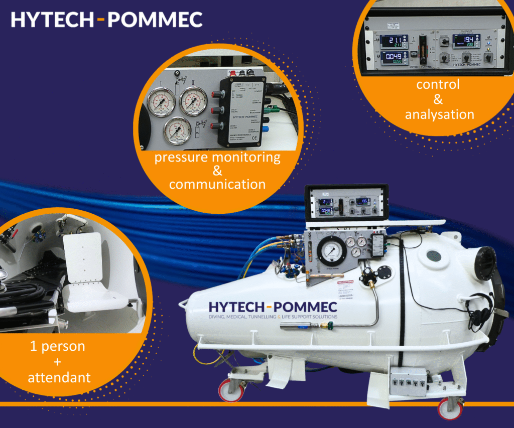 Hyperbaric chambers, diving bells, Lars, diving equipment, oxygen - Hytech-Pommec